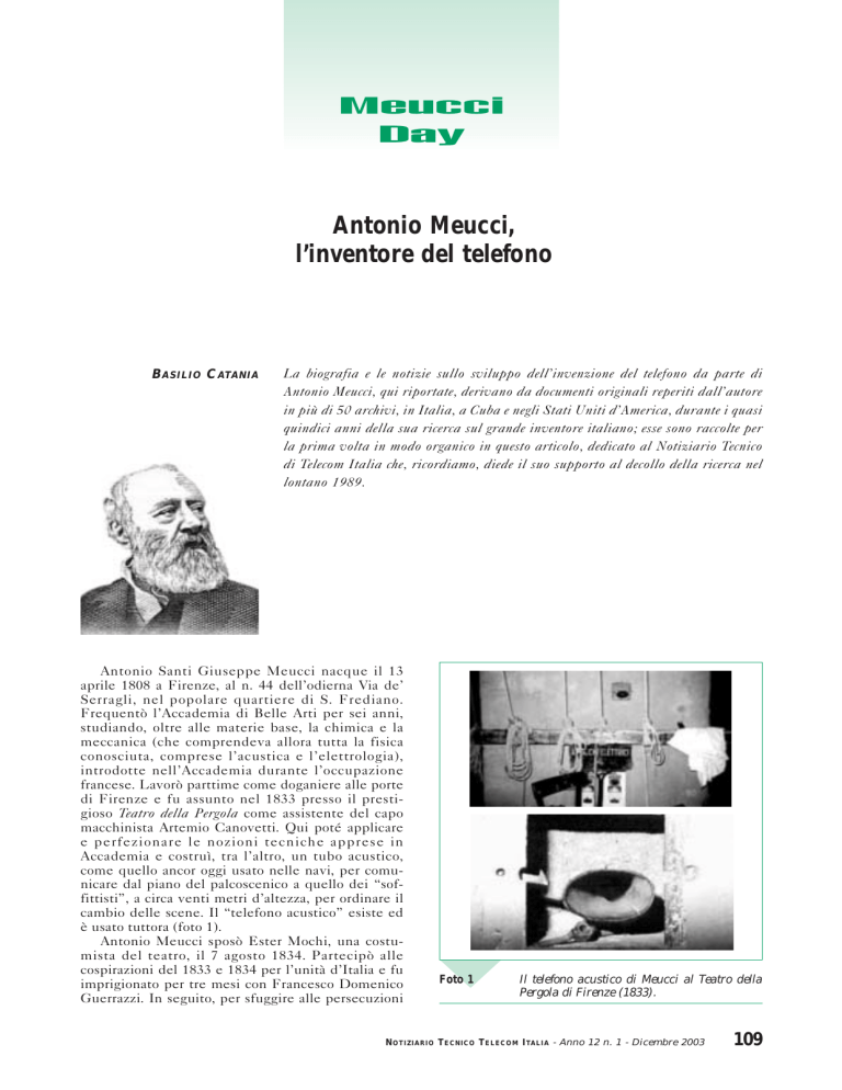 Antonio Meucci: l'inventore del telefono
